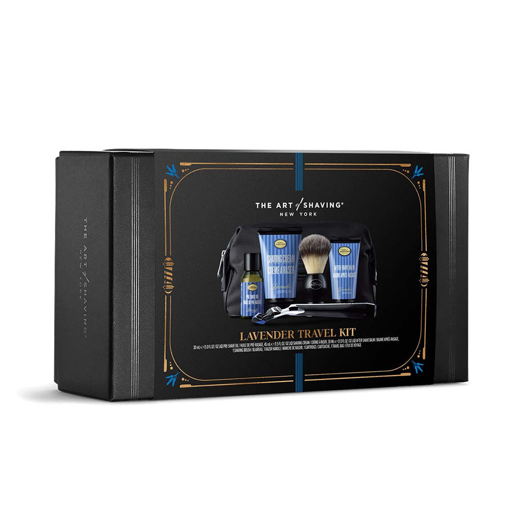 Lavender Travel Shave Kit With Bag – Mensroom Salon